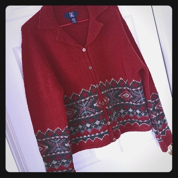 Hunt Club | Sweaters | Dark Red Wool Sweater | Poshmark